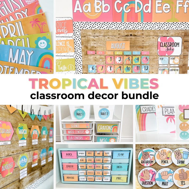 Classroom Themes Tropical - Etsy