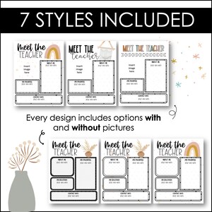Meet the Teacher Template Boho - Etsy