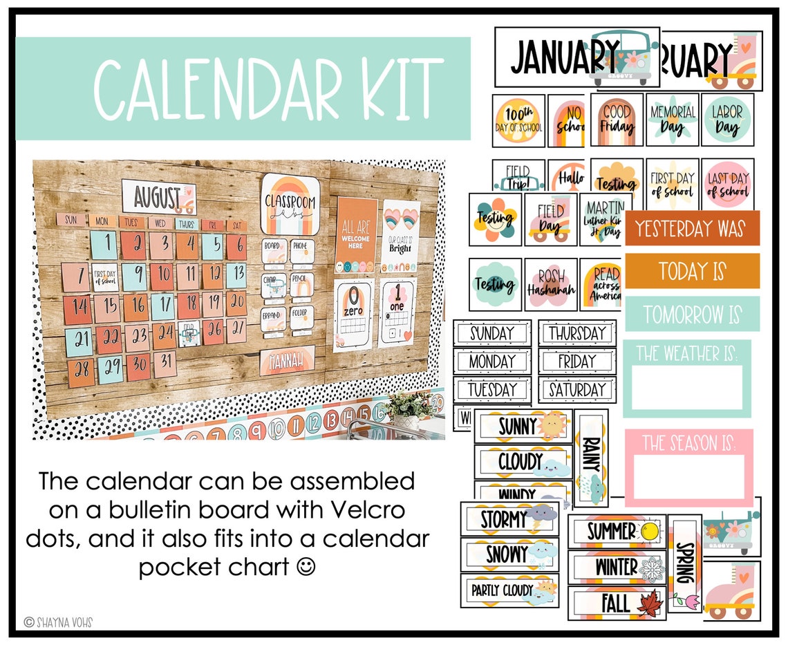 Retro Classroom Decor Bundle Retro Classroom Theme Groovy - Etsy