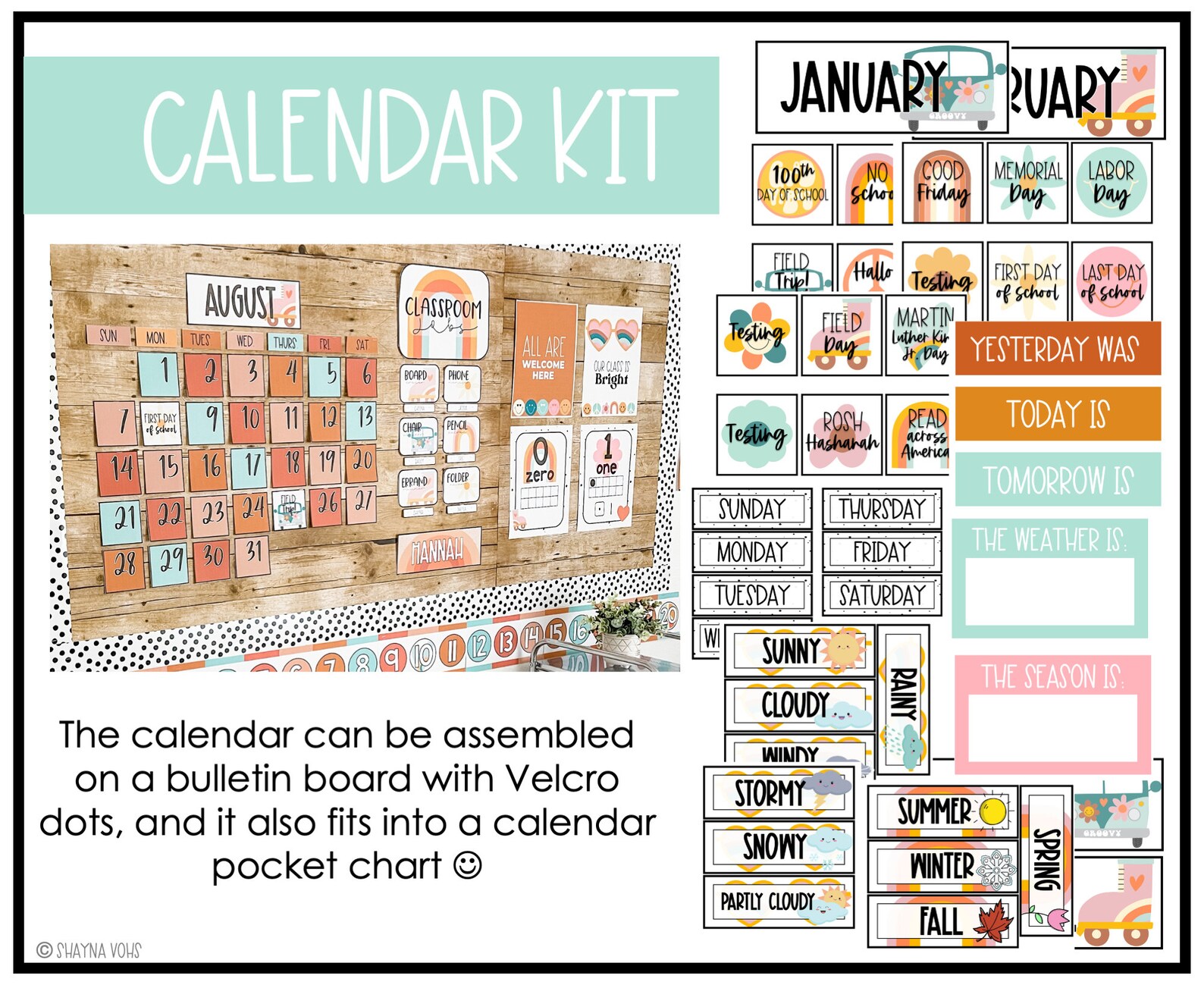 Retro Classroom Decor Bundle Retro Classroom Theme Groovy - Etsy UK