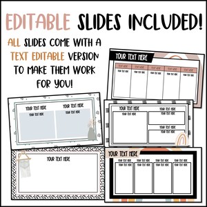 Neutral Boho Powerpoint and Google Slides™ Templates for Teachers - Etsy