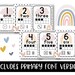 Boho Rainbow Number Posters 0-30 - Etsy