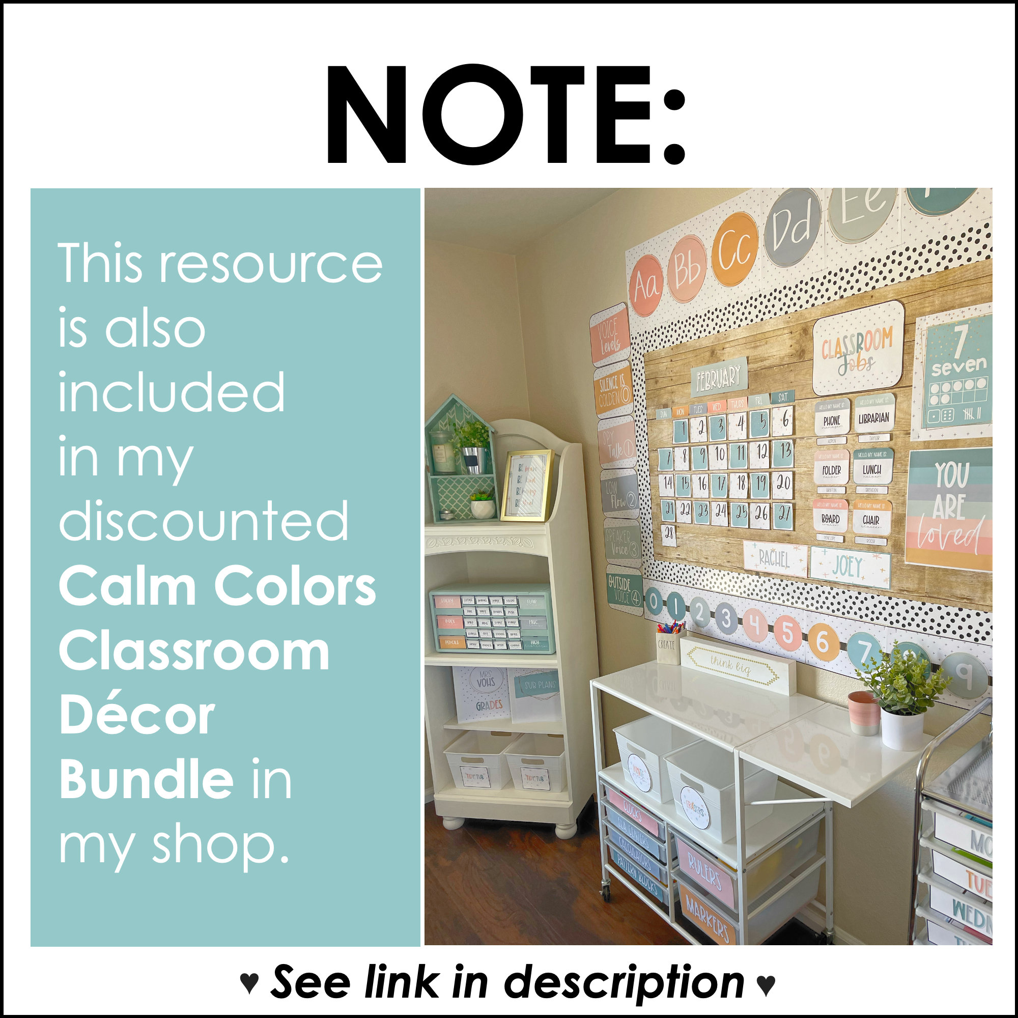 Meet the Teacher Template Editable Calm Colors Classroom - Etsy