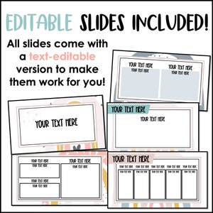 Boho Rainbow Powerpoint and Google Slides™ Templates for Teachers - Etsy