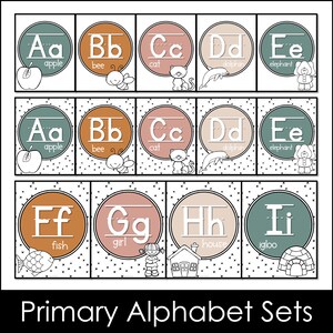 Boho Classroom Alphabet Posters: Neutral Decor (digital Download) - Etsy