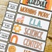 Retro Daily Schedule for Kids Retro Classroom Schedule Cards - Etsy