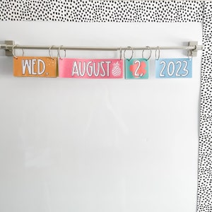 Flip Calendar for Classroom Tropical Flip Calendar - Etsy