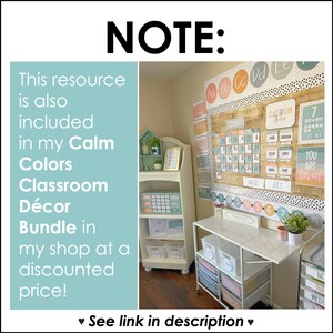 Calm Colors Classroom Jobs Chart Editable, Calming Classroom Decor ...
