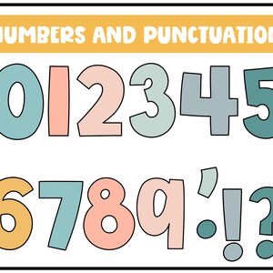 Calm Colors Bulletin Board Letters - Pastel Printable Classroom Letters ...