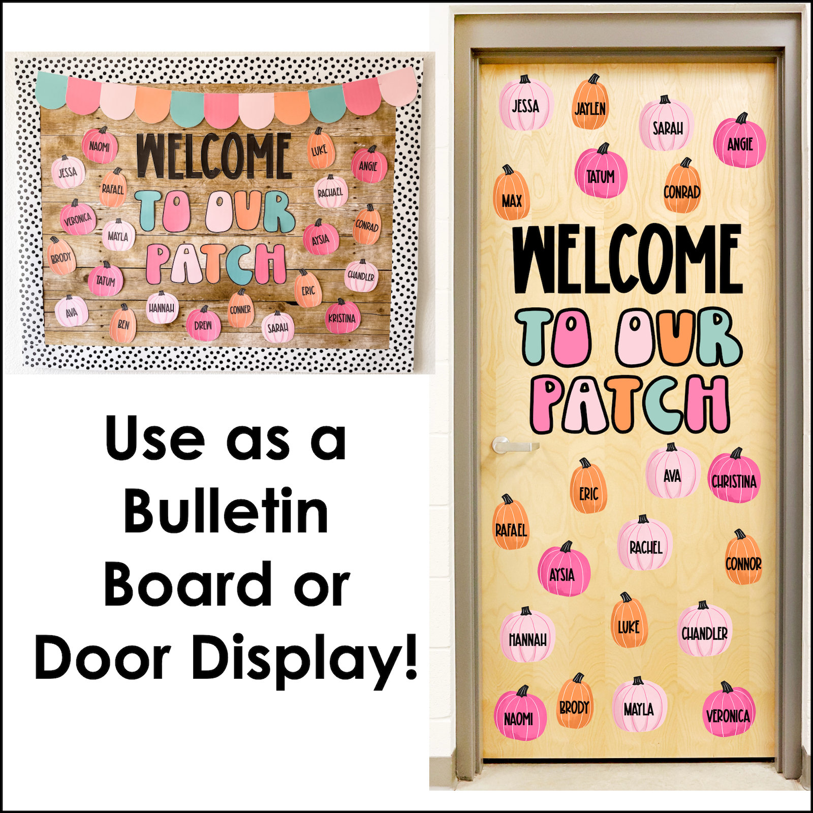 Fall Classroom Bulletin Board Kit: Editable Pumpkin Decor (PDF) - Etsy