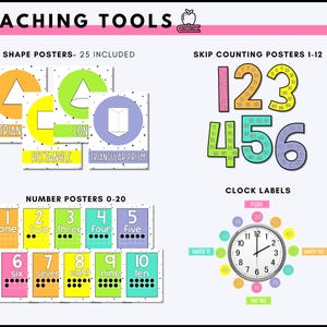 Bright Classroom Decor Bundle: Elementary Printable and Editable - Etsy