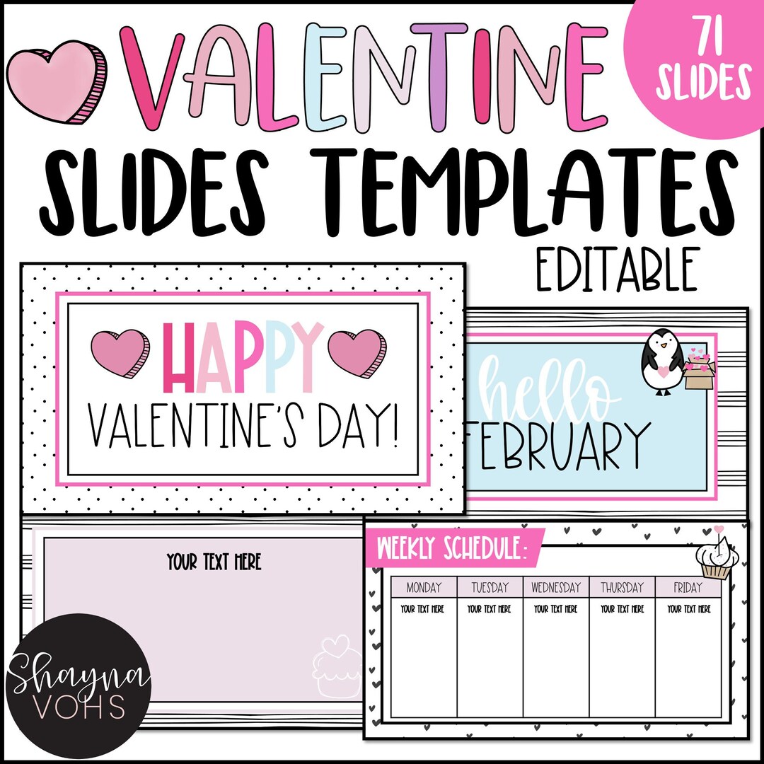 Valentines Day Google Slides™ Templates and Powerpoint Slides for ...