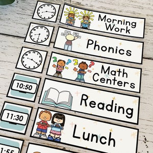 Schedule Cards, Classroom Schedule Cards, Editable Schedule Cards ...