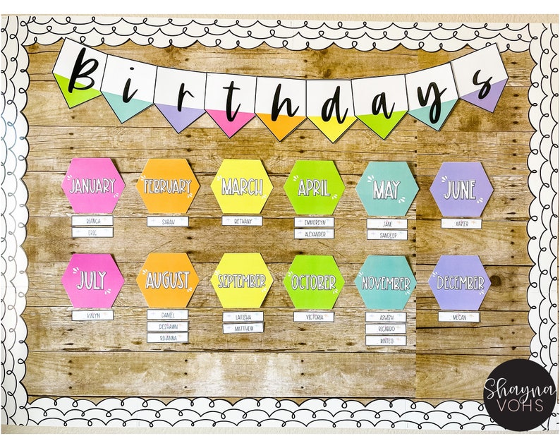 Birthday Display Classroom Birthday Display Board - Etsy