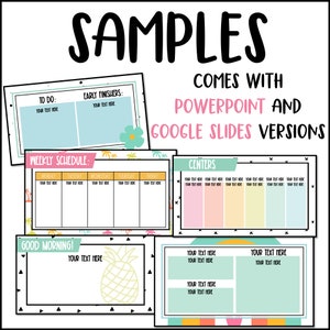 Tropical Powerpoint and Google Slides™ Templates for Teachers - Etsy