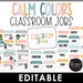 Calm Colors Classroom Jobs Chart Editable - Etsy