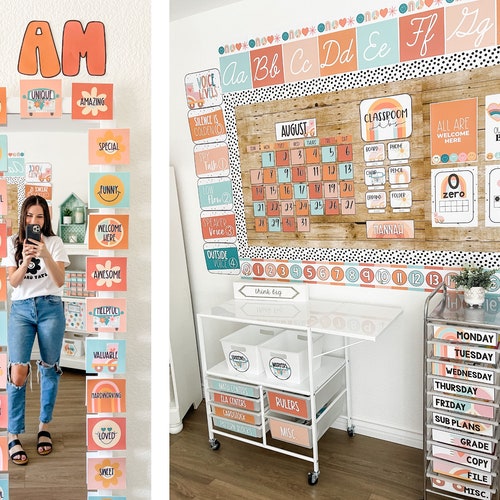 Retro Classroom Decor Collection - Etsy