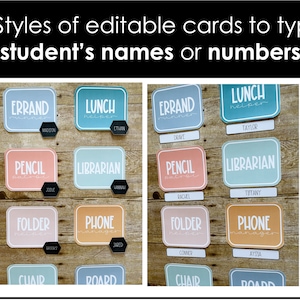 Calm Colors Classroom Jobs Chart: Editable Pastel Decor (digital ...