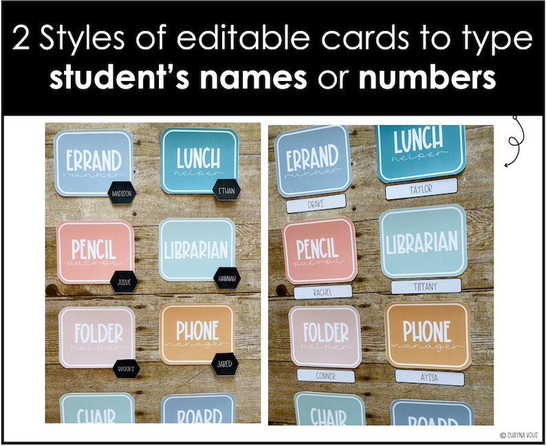 Calm Colors Classroom Jobs Chart: Editable Pastel Decor (digital ...