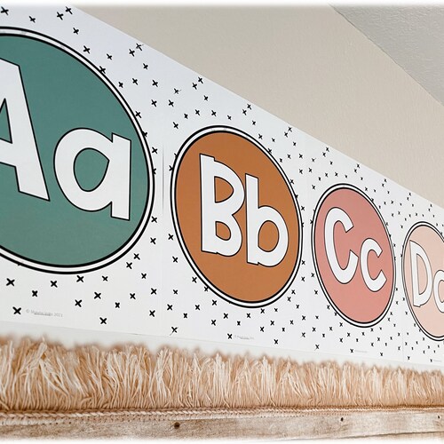 Boho Alphabet Posters Neutral Alphabet Posters - Etsy Australia