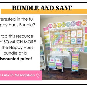 Bright Math Posters, Math Classroom Decor Bundle, Colorful Math Posters ...
