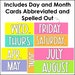 Bright Classroom Flip Calendar: Happy Hues Decor (text-editable ...