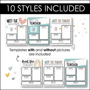 Meet the Teacher Template Editable, Calm Colors Classroom Decor - Etsy