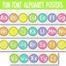 Alphabet Poster Classroom, Bright Alphabet Posters, Alphabet Posters ...