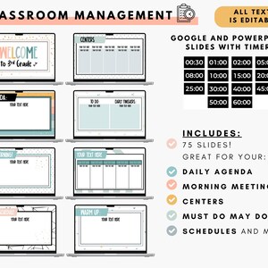 Modern Calm Colors Classroom Decor, Classroom Decor Bundle Elementary ...