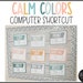 Pastel Computer Keyboard Shortcut Posters: Calming Classroom Decor - Etsy