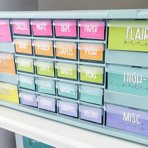 Teacher Toolbox Labels Editable, Bright Classroom Theme, Happy Hues ...