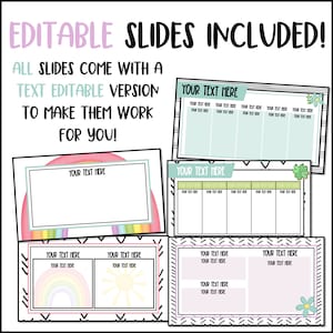 Spring Powerpoint and Google Slides™ Templates for Teachers With Timers ...