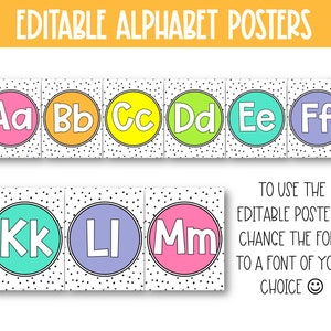 Alphabet Poster Classroom, Bright Alphabet Posters, Alphabet Posters ...