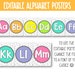 Alphabet Poster Classroom, Bright Alphabet Posters, Alphabet Posters ...