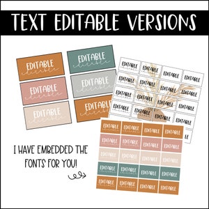 Boho Teacher Toolbox Labels: Neutral Classroom Decor (editable) - Etsy