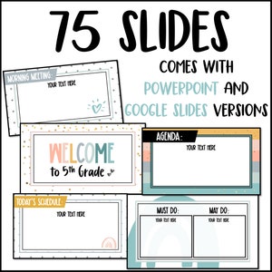 Calm Colors Powerpoint and Google Slides™ Templates for Teachers - Etsy