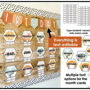 Classroom Birthday Board, Retro Classroom Birthday Display - Etsy