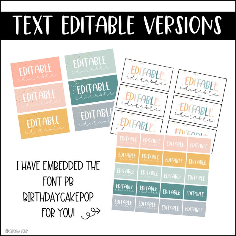 Calm Colors Teacher Toolbox Labels: Editable Classroom Decor - Etsy