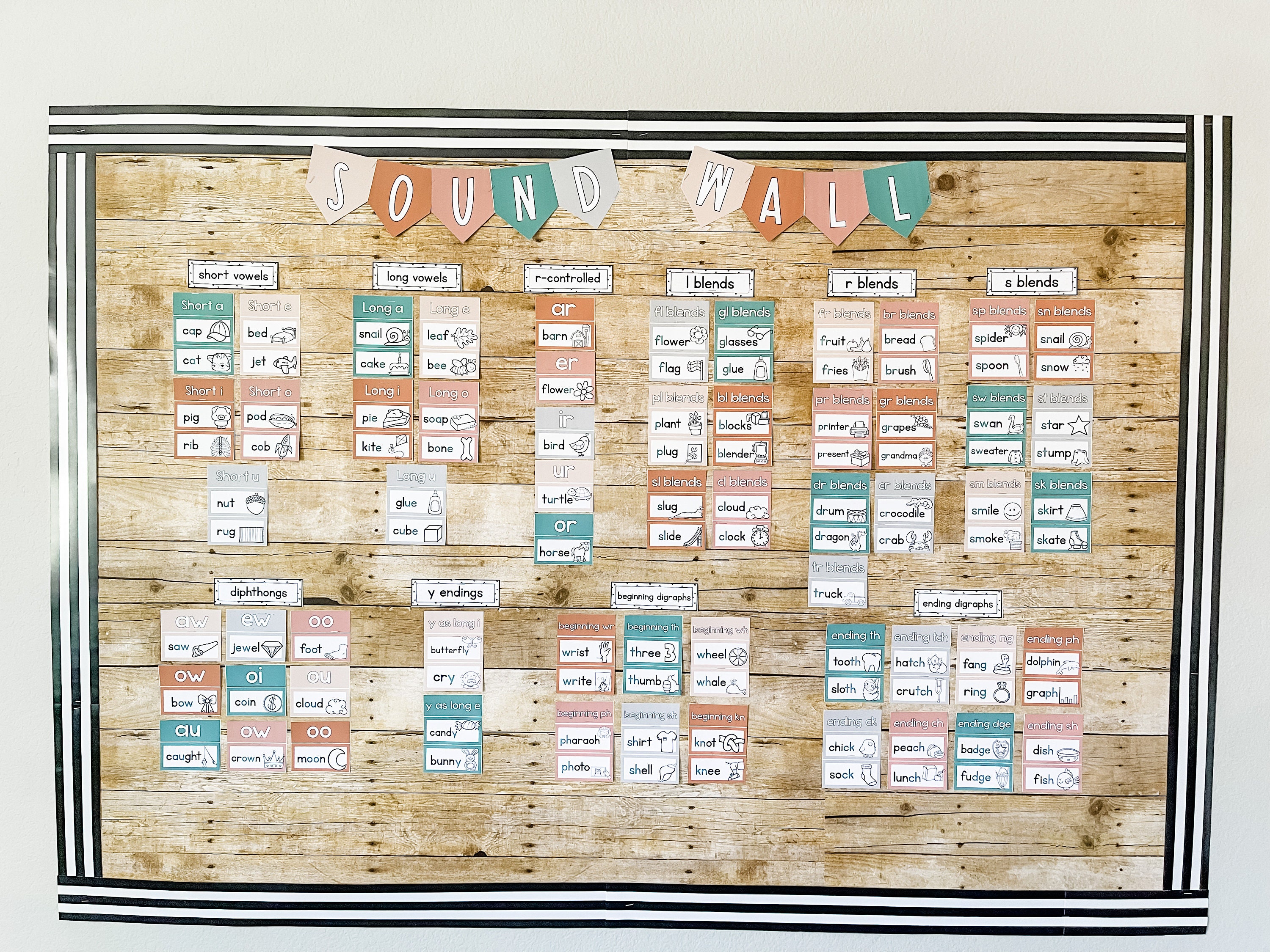 Sound Wall Classroom, Neutral Boho Classroom Decor - Etsy Canada