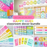Editable Classroom Smart Pastels Complete Collection Printable Bundle ...