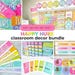 Number Posters | Ten Frame | RAINBOW BRIGHTS - Etsy