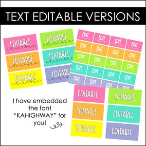 Teacher Toolbox Labels Editable, Bright Classroom Theme, Happy Hues ...