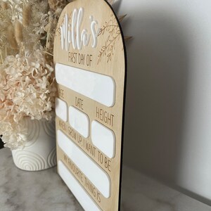 Personalised First Day Board, Customisable First Day Board, Kids First ...