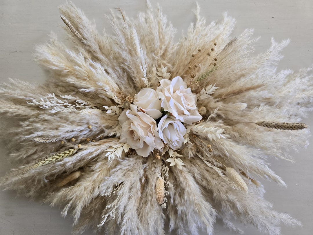 Pampas Grass Centerpiece- Dried Flower Arrangement-wedding Centerpiece ...