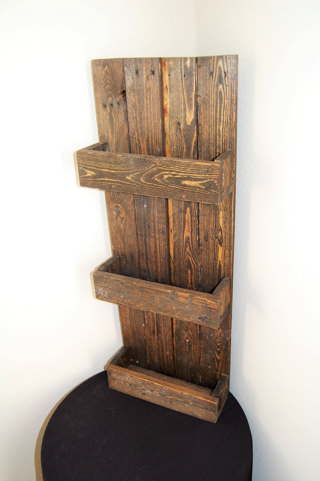 Rustic Shelf Made From Reclaimed Wood - Spice Rack, Bathroom Shelf ...