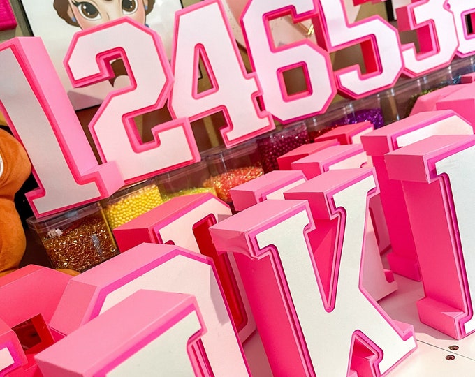 3D Alphabet Letters Template A-Z 3D Numbers 0-9 SVG - Etsy