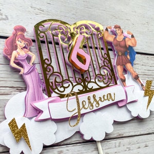 Hercules and Meg Cake Topper - Etsy