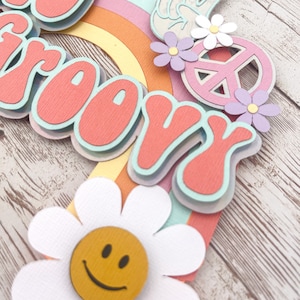 Two Groovy Cake Topper, Groovy One, Groovy Birthday, Groovy Party ...