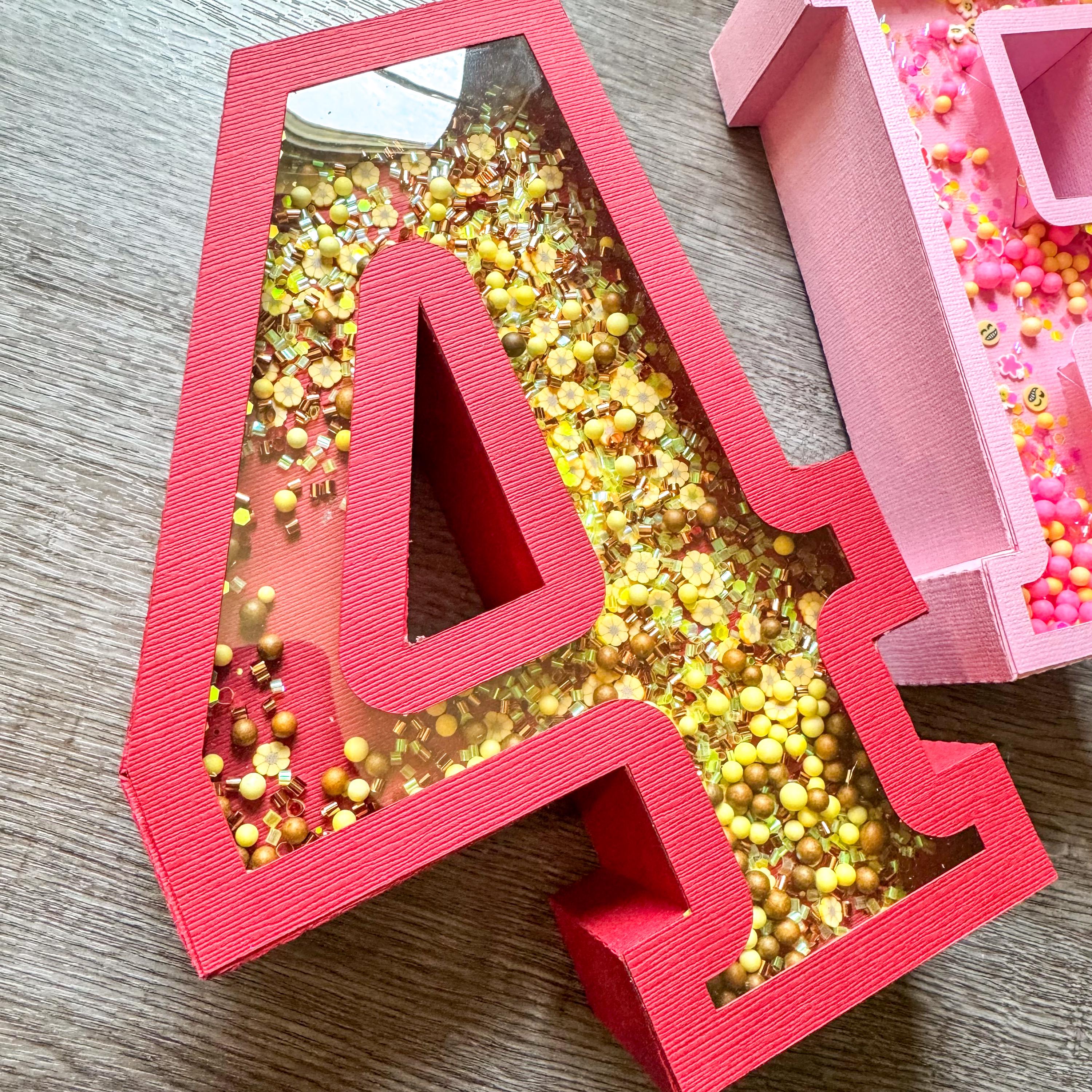 Shaker Insert ONLY for 3d Letter and Number Template A-Z and 0-9 - Etsy