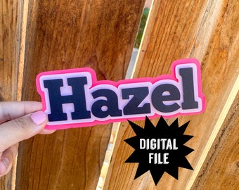 SVG Font Layered File - Etsy